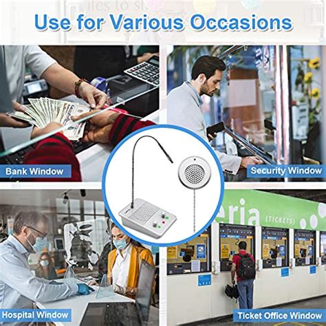 Calltou Window Speaker Window Intercom System For Business Dual Way