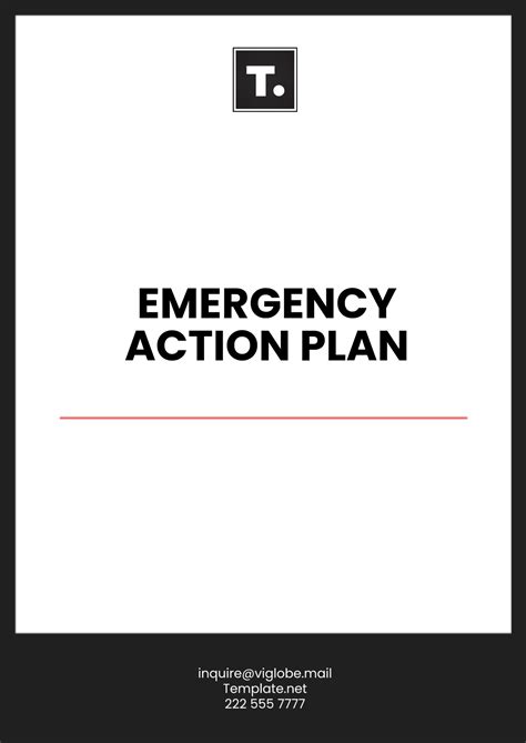 Free Emergency Action Plan Template To Edit Online