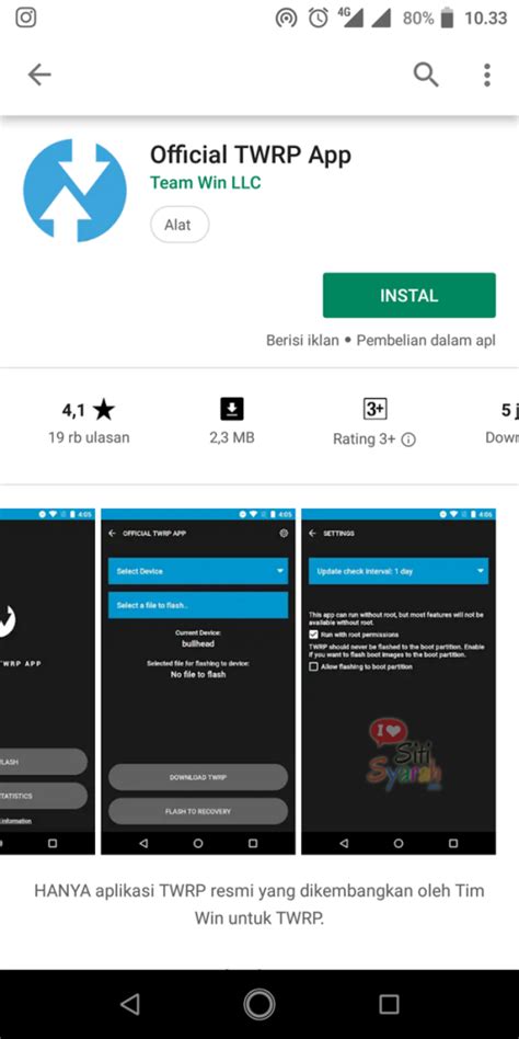 apa twrp di android siti syarah
