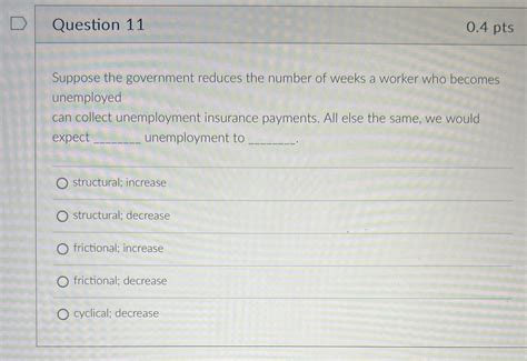 Solved Question 1104 ﻿ptssuppose The Government Reduces The