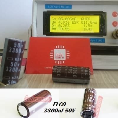 Jual 3300uF 3300 Uf 50v 50volt Elco Elko Electrolytic Capasitor