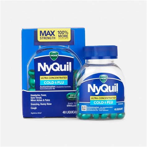 Fsa Eligible Vicks Nyquil Nighttime Ultra Concentrated Cold And Flu