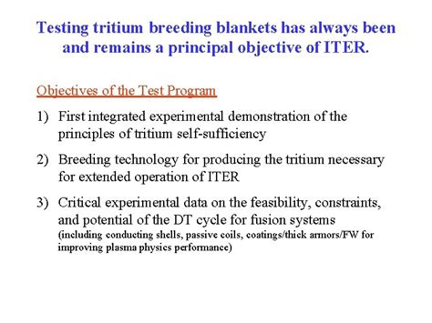 Us Participation In The Iter Test Blanket Module
