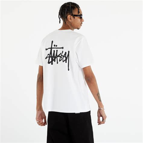 T Shirts Stüssy Basic Stussy Tee Unisex White Footshop