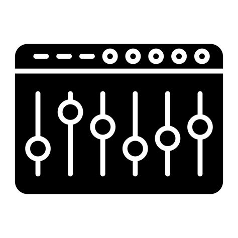 Equalizer Glyph Icon 15086818 Vector Art At Vecteezy