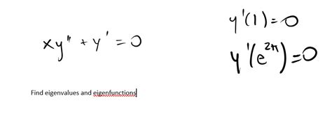 Solved Find Eigenvalues And Eigenfunctions Chegg Com
