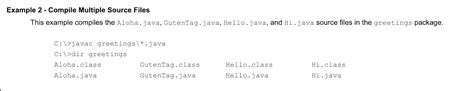 Build How To Compile Multiple Java Source Files In Command Line