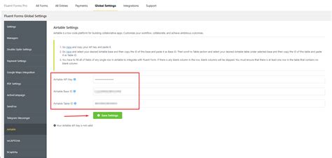 airtable legacy integration with fluent forms wp manage ninja