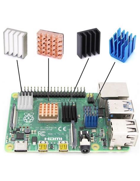 Set De 12 Disipadores Para Raspberry Pi
