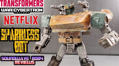 Transformers Wfc Netflix Decepticon Sparkless Bot Review Youtube