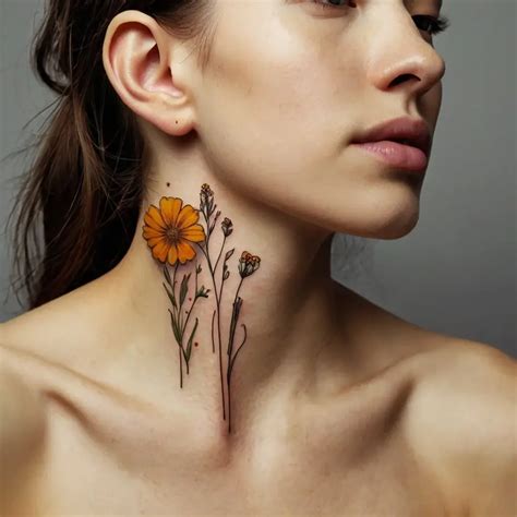 Feminine Neck Tattoo Meaning Significance 83 Designs Hbtat2