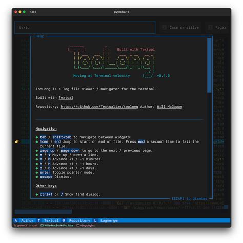 Toolong Terminal Trove