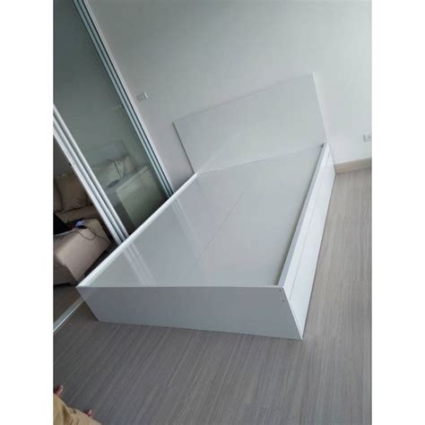 Bonbonfurniture เตียงนอนมีลิ้นชัก มินิมอล เตียงนอนเรียบๆ เตียงสีขาว ส่งพร้อมประกอบให้เลย ส่ง