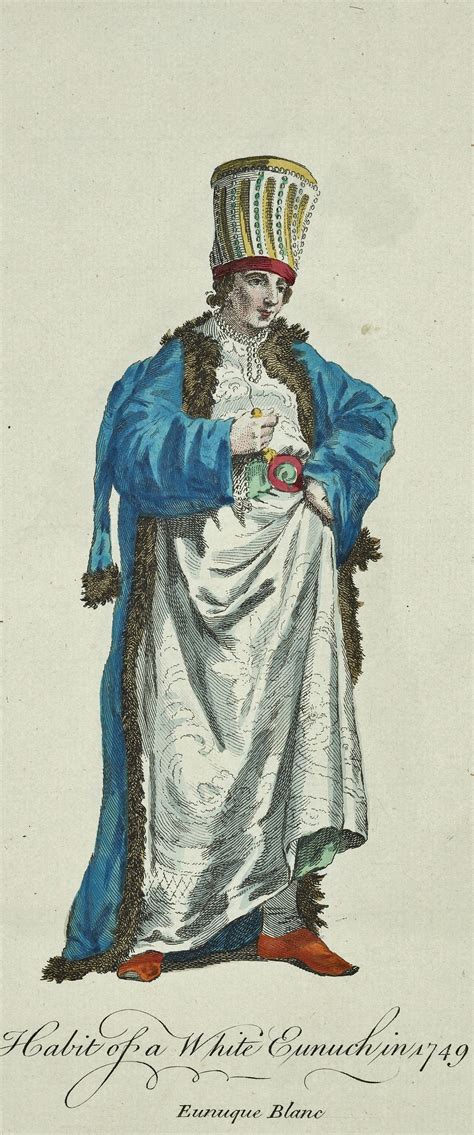 Ottoman Court Habit Of A White Eunuch In 1749 By Joseph Marie Vien 1716 1809 The White