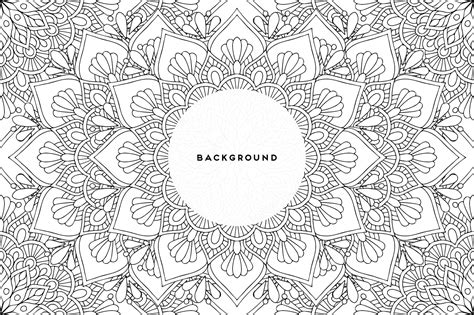 Premium Vector Ornamental Background With Geometric Circular Design