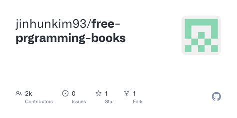 GitHub Jinhunkim93 Free Prgramming Books