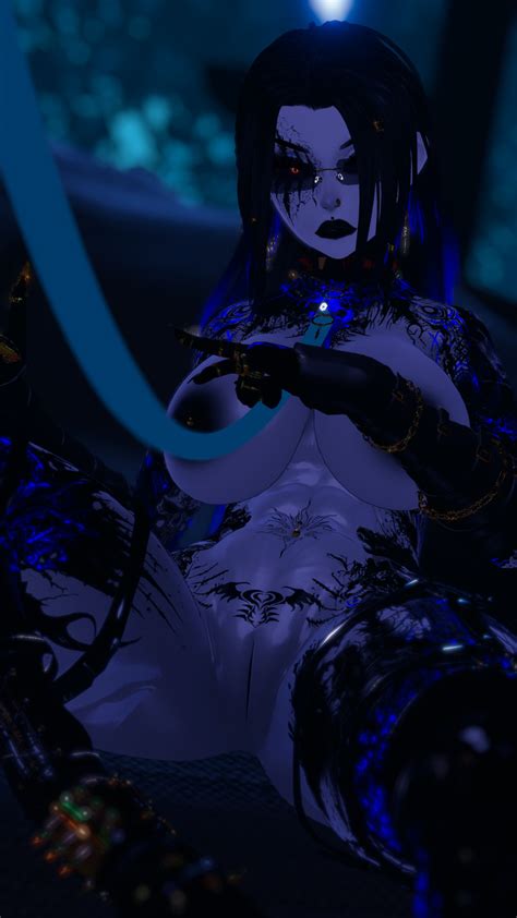 Rule 34 Big Breasts Goth Leash Milf Pale Skin Piercing Vrchat 14447445
