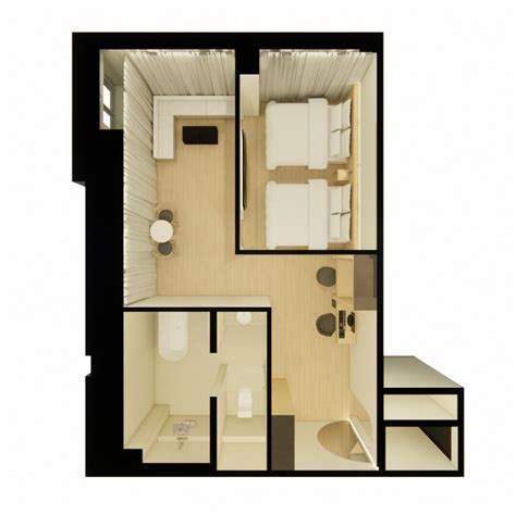 호텔 객실 디자인 및 설계 3d 공간 모델링 포트폴리오 크몽