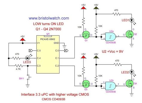 Interfacing Microcontrollers To Cmos And Mosfet Circuits
