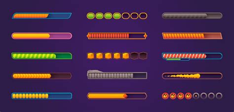 Premium Vector Progress Bar Ui Game Asset For Mobile And Web Application Gui Level Indicator