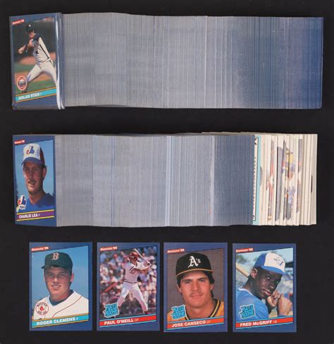 1986 Donruss Baseball Complete Set Of 660 Cards With Jose Canseco 39