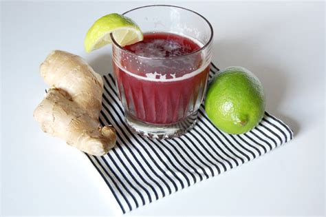 Ginger Lime Pomegranate Cocktail