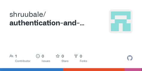 Github Shruubale Authentication And Authorization Project