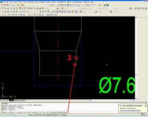 Extend An Object Memperpanjang Objek Jasa Desain 2d Cad 3d Sketchup 3dmax
