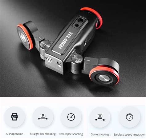 Yelangu Professional Camera Motorized Slider Dolly With Remote App Control And Usb Interface