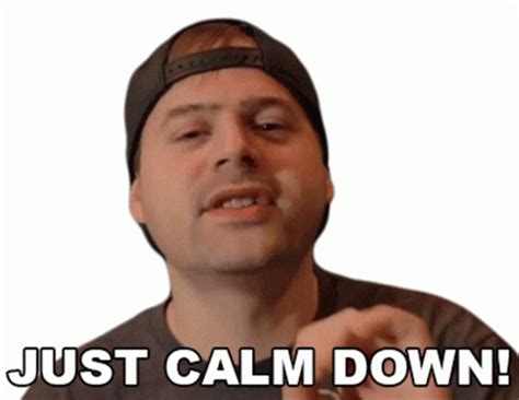 Just Calm Down Jared Dines Sticker Just Calm Down Jared Dines Chill