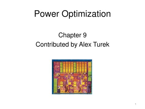 PPT Power Optimization PowerPoint Presentation Free Download ID