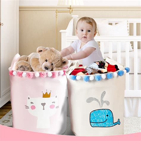 Badu Bg НОВ Бебешки кош за пране Сладък динозавър Сгъваема кофа за съхранение на играчки Пикник