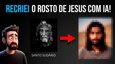 Recriei o rosto de JESUS usando IA base no Santo Sudário