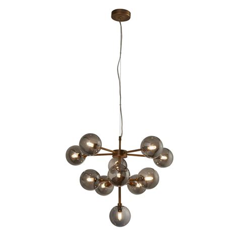 Searchlight Bronze Molecule 11 Light Ceiling Pendant 8711 11bz Pendant Lights