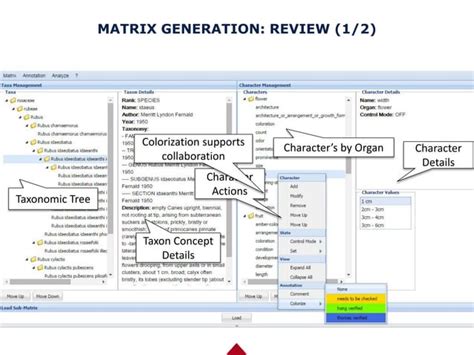 Explorer Of Taxon Concepts Etc From Description To Matrix And Beyond In A Web Based Toolbox