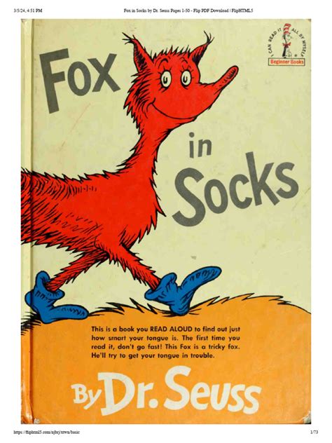 Fox In Socks By Dr Seuss Pages 1 50 Flip Pdf Download Fliphtml5