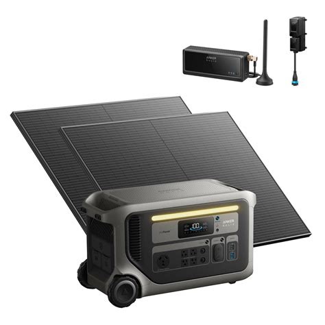 Anker Solix F3000 Portable Power Station 2 X 440w Rigid Solar Panel