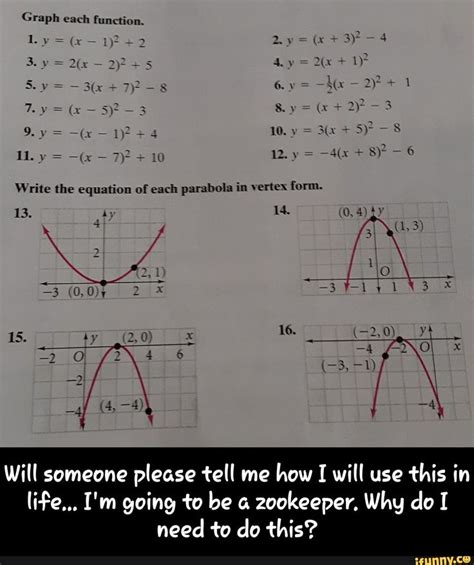 How To Write The Equation Of The Parabola In Vertex Form Quora