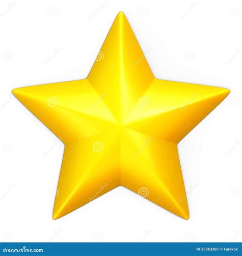 Single Yellow Star Stock Illustration Illustration Of Star 33363387