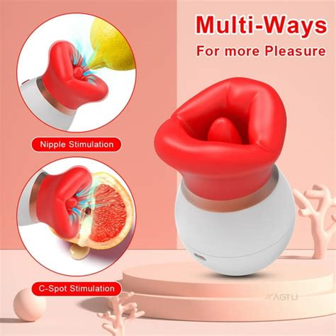 Clitoris Sucking Vibrator Tongue Licking Nipple Stimulator