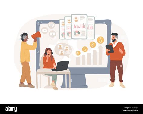 Marketing Automation System Isolated Concept Vector Illustration Open