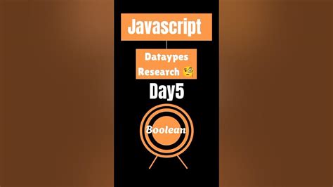 Boolean Datatype In Javascript Boolean Datatypes Javascript Youtube