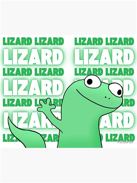 Lizard Meme Sticker For Sale By Ketsuruii Redbubble