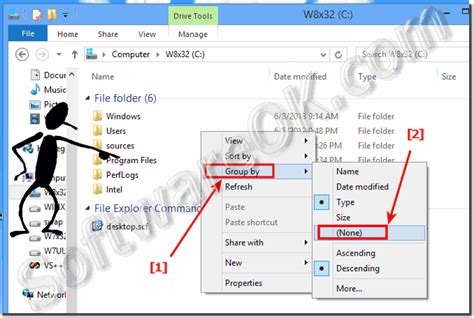 Disable The Folder Grouping In Windows 8 8 1 10 Remove Turn Off