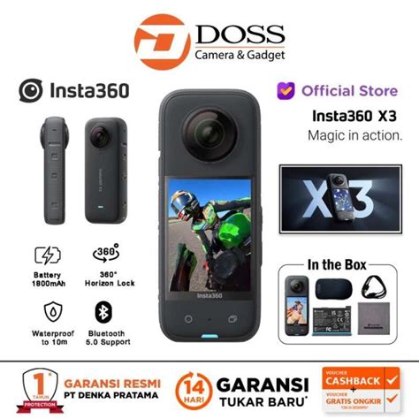 Jual Insta360 X3 Waterproof 360 Action Camera Insta360 X 3 One X3 64gb 1066x Di Seller Owl