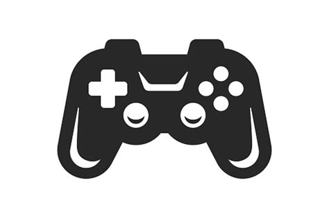 게임 패드 조이스틱 가상 게임 컨트롤러 비디오 게임 E스포츠 흑백 블랙 아이콘 벡터 Brand Name Video Game에