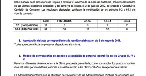 Blog de Salva Jiménez Informe de la Comisión de Convenio de de julio de