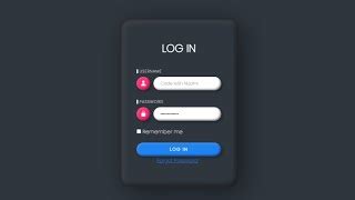 Login Form Design Claymorphism Effect Using Html Css Js Claymorphism