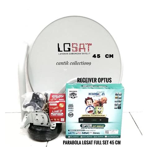 Jual Parabola Mini 45 Cm FULL SET Lengkap Parabola Mini Odu Lgsat 45