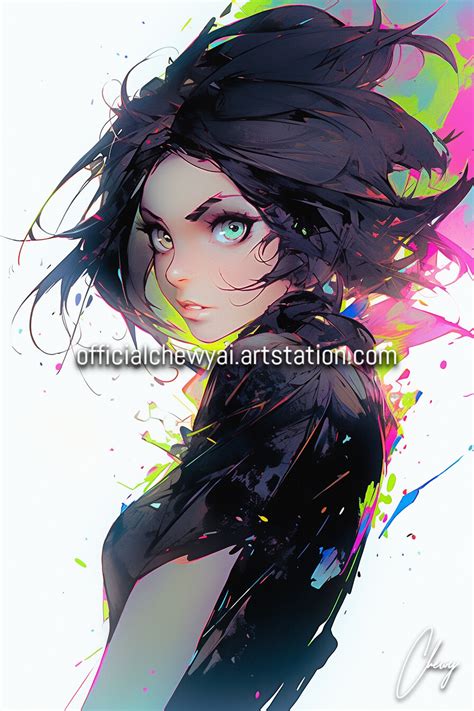 Artstation Rainbow Abstract Girls Part Ii Artworks